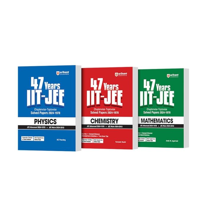 Arihant 47 Years IIT-JEE | JEE Main & Advanced (1978-2024) | Chapterwise Topicwise Solved Papers ...